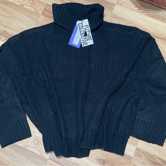 Sweaters | Womens Metallic Turtleneck Pullover Sweater Future ...